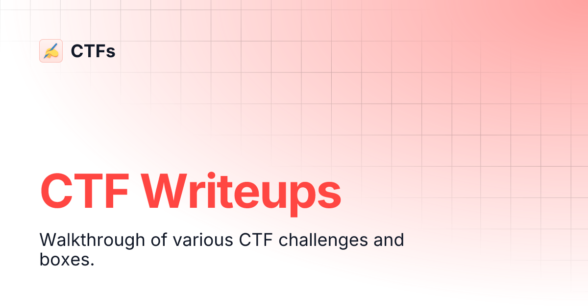 CTF Writeups | CTFs